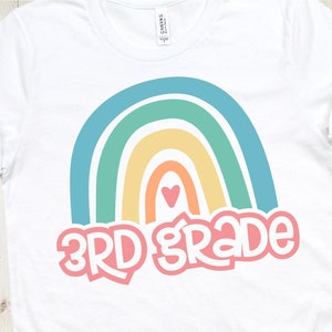 Third Grade Rainbow Svg, 3rd Grade Rainbow Svg, Third Grade Svg, 3rd ...