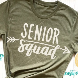 Senior Squad Svg, 12th Grade Svg, Senior Svg, Senior Shirt Svg, Hand ...