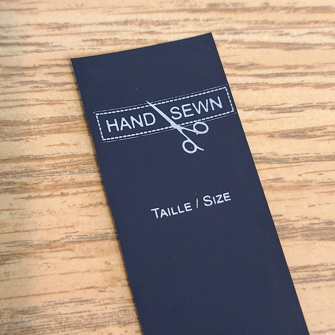 20 Sewing Labels for Clothing Identification HAND-SEWN 80mm - Etsy