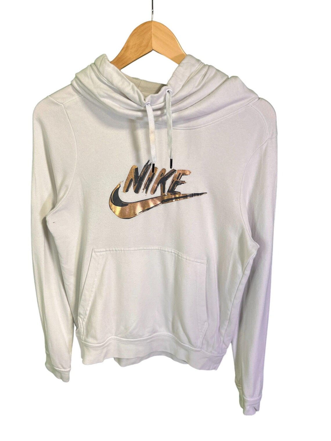 Nike Scribble Swoosh Logo Mock Neck Pullover Hoodie Size XS - Etsy