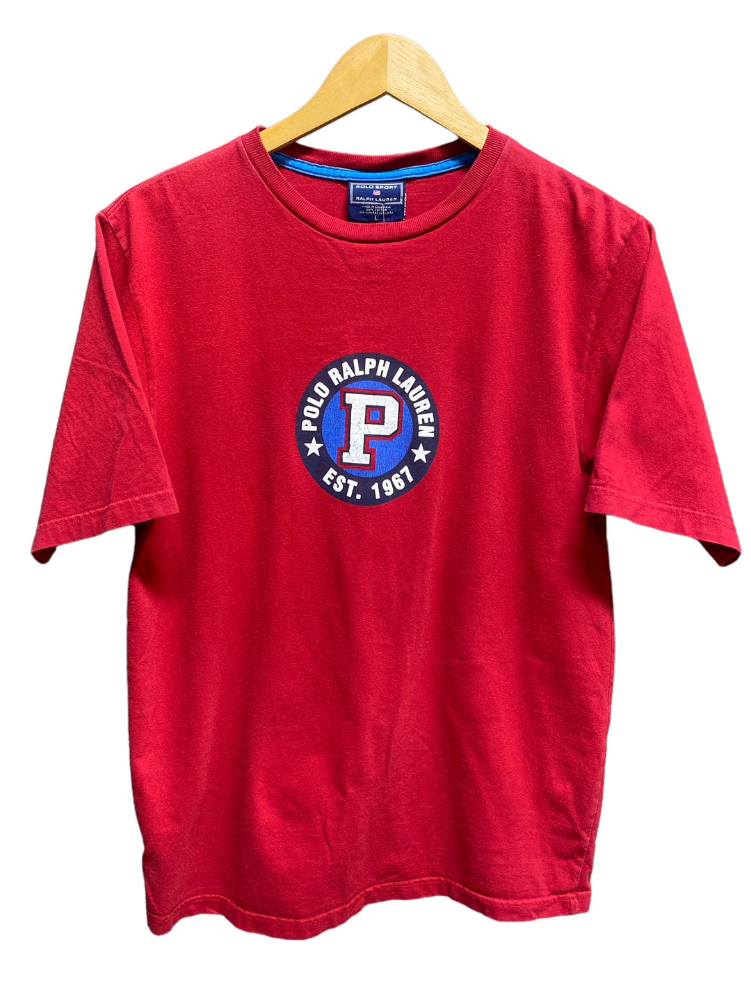 Vintage Polo Sport P Logo Graphic Tee Size Large - Etsy