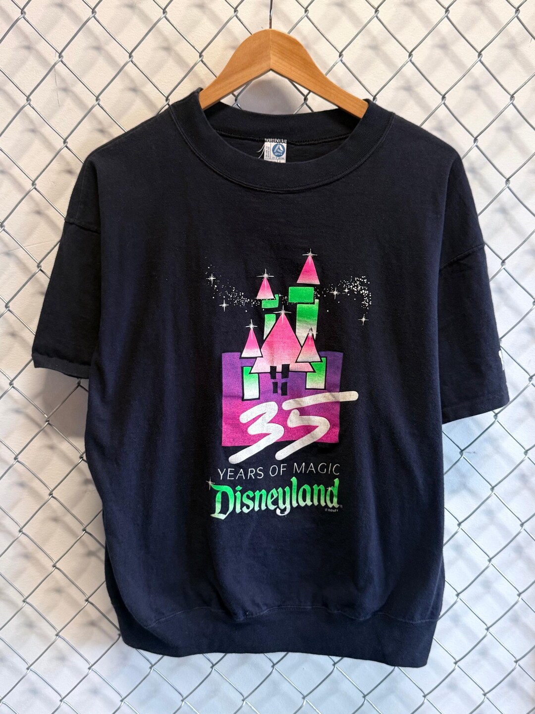 Vintage 1999 Disney 35 Years of Magic Disneyland Graphic Tee Size Large ...