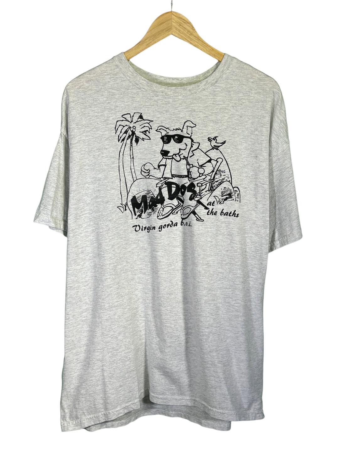 Vintage Mad Dog at the Baths Cartoon Graphic Tee Size XL - Etsy