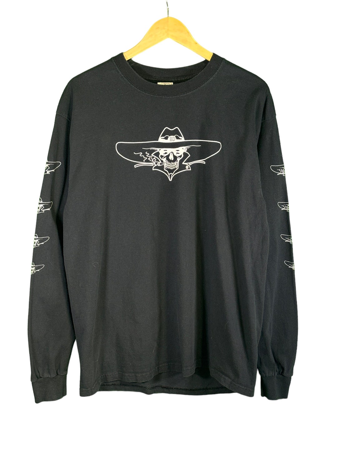 Vintage Red Lodge Montana Bone Daddys Custom Cycle Long Sleeve - Etsy