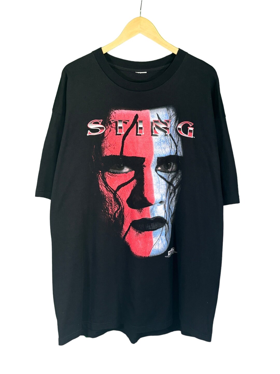 Vintage 1998 Sting WCW NWO Wrestling Portrait Graphic Tee Size XXL - Etsy