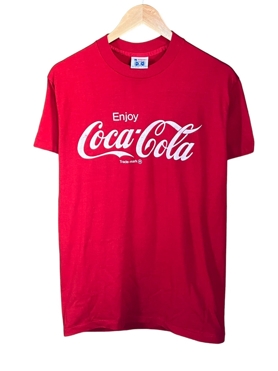 Vintage 90's Enjoy Coca Cola Classic Logo Tee Size Medium - Etsy