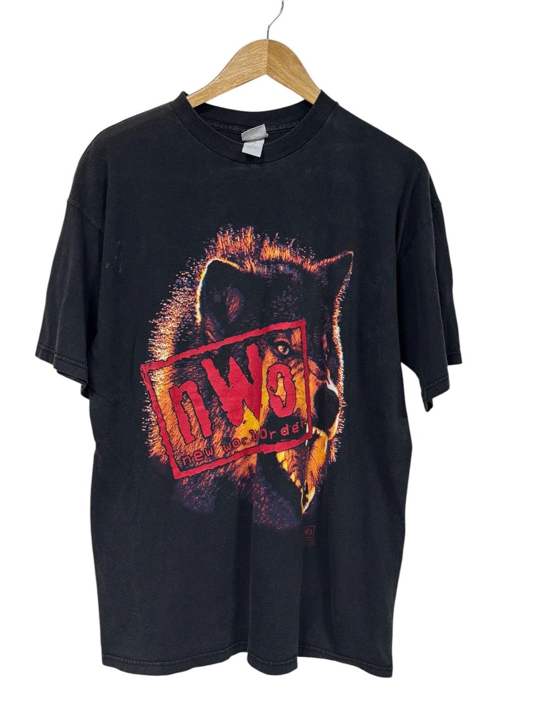 Vintage 90's WCW NWO New World Order Wolf Wrestling Tee Size XL - Etsy UK