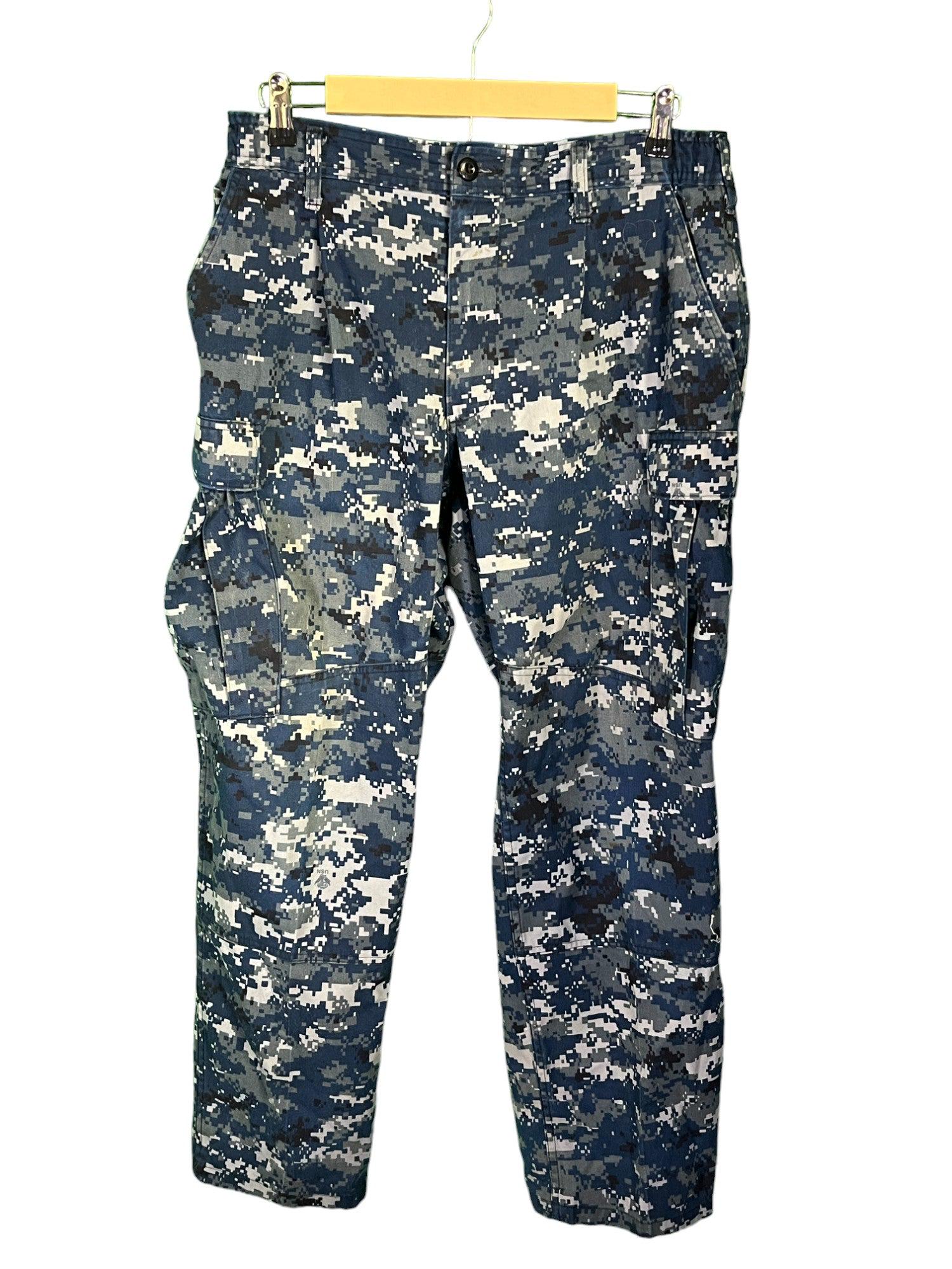 Vintage Navy Blue Digital Camo Cargo Pants Size 32x30 - Etsy