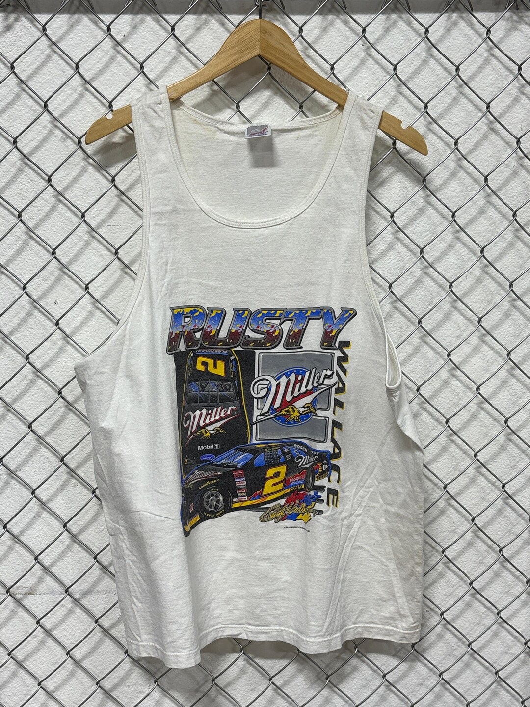 Vintage 90's NASCAR Rusty Wallace Tank Top Racing Shirt Size XL - Etsy