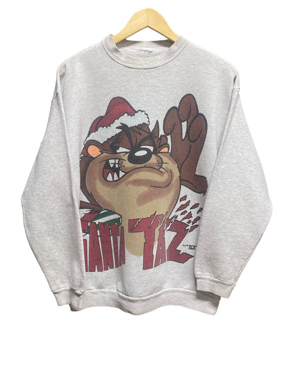 1996 Vintage Santa Taz Tasmanian Devil Christmas Tee … - Gem
