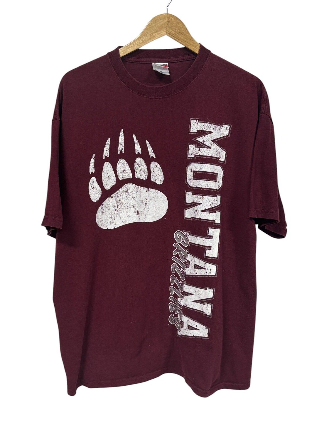 Vintage University of Montana Grizzlies Bear Paw Logo Tee Size XL - Etsy