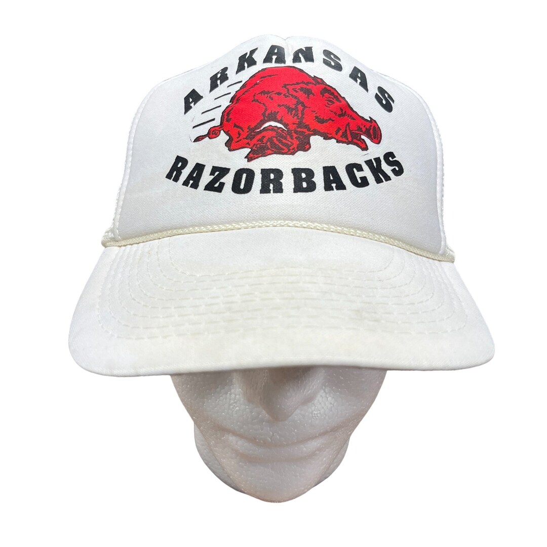 Vintage 90's Arkansas Razorbacks Team Logo Trucker Hat Snapback - Etsy