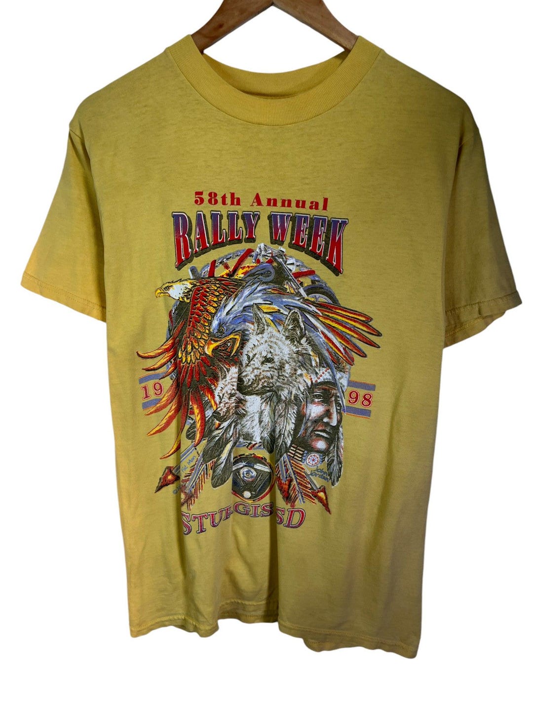 Vintage 1998 Sturgis Harley Davidson Bike Week Rally Tee Size Medium - Etsy