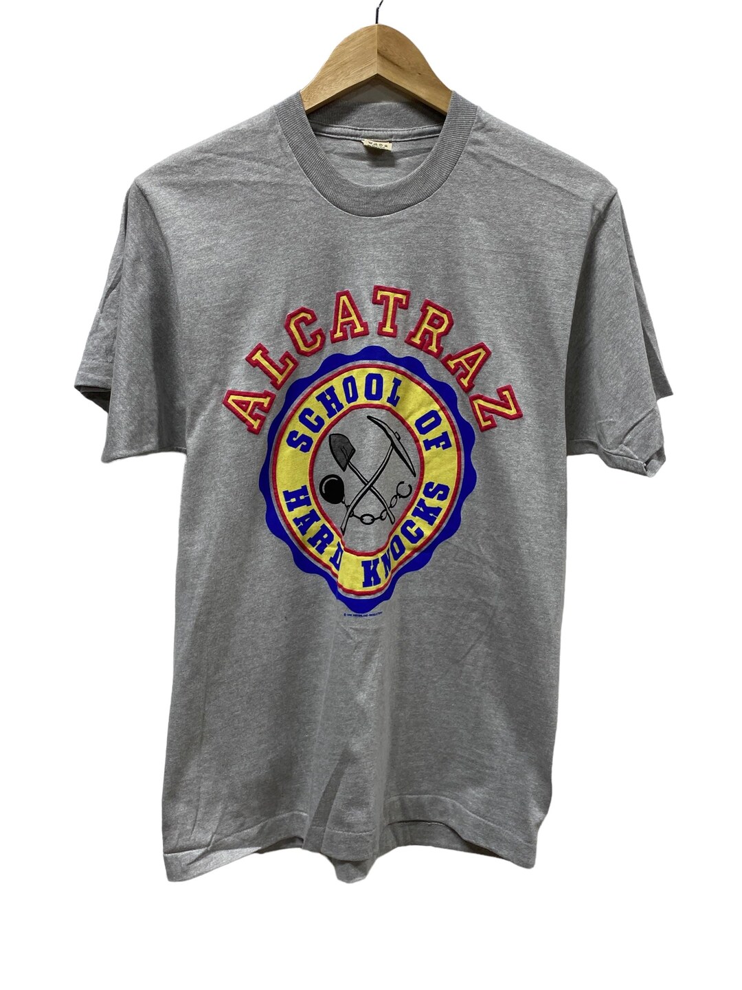 Vintage 1986 Alcatraz School of Hard Knocks Graphic Tee Size Small - Etsy