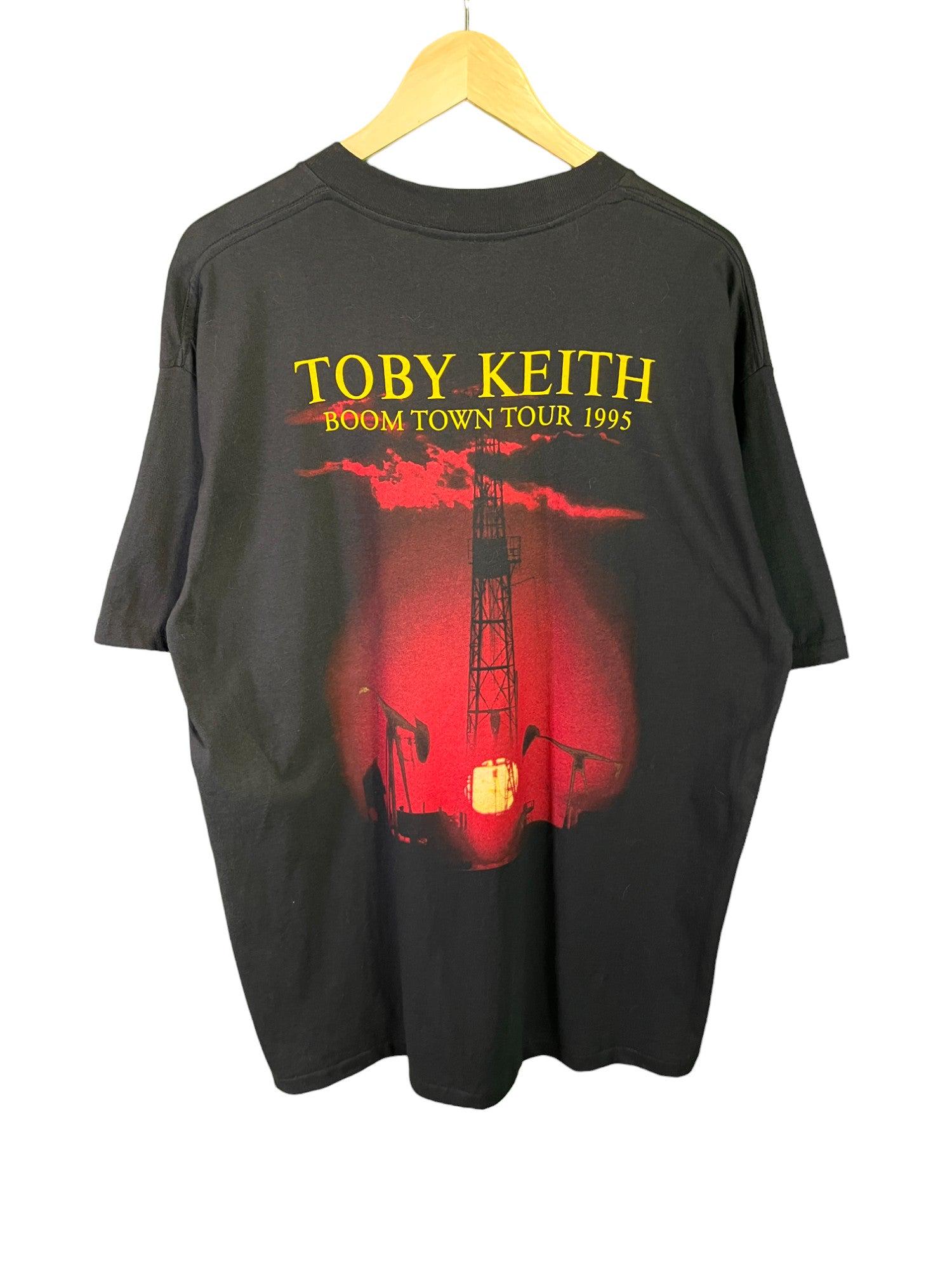 Vintage 1995 Toby Keith Boom Town Tour Who's That Man Tee Size XL - Etsy