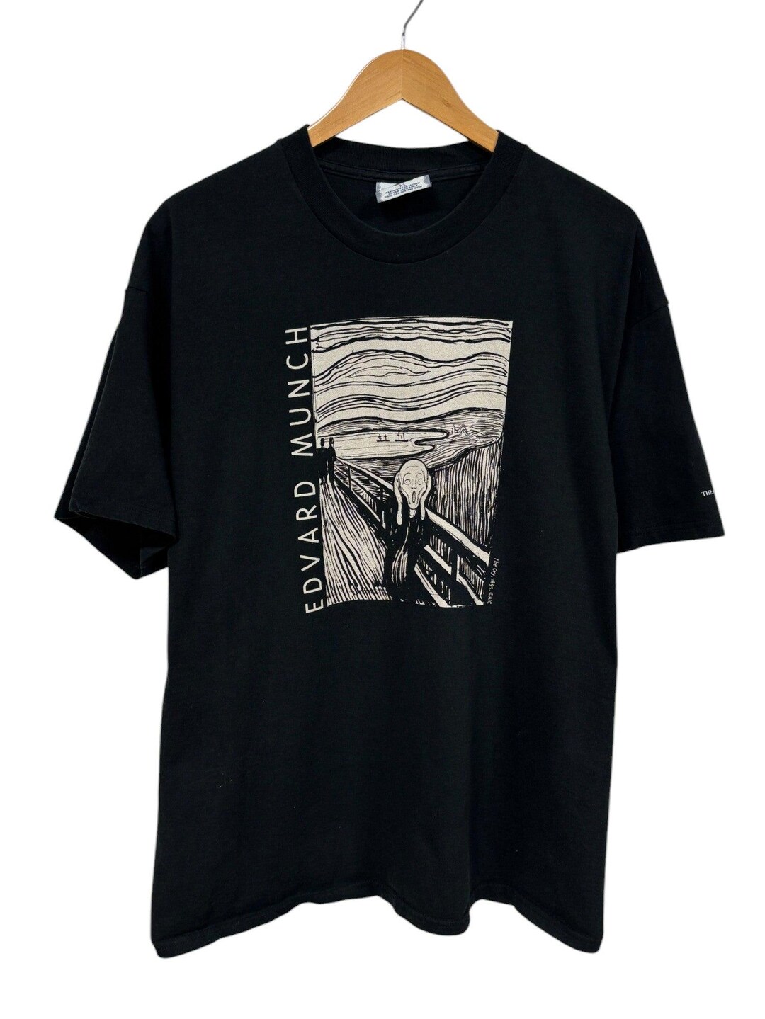 Vintage Edvard Munch Van Gogh the Cry Painting Graphic Art Tee Size XL ...