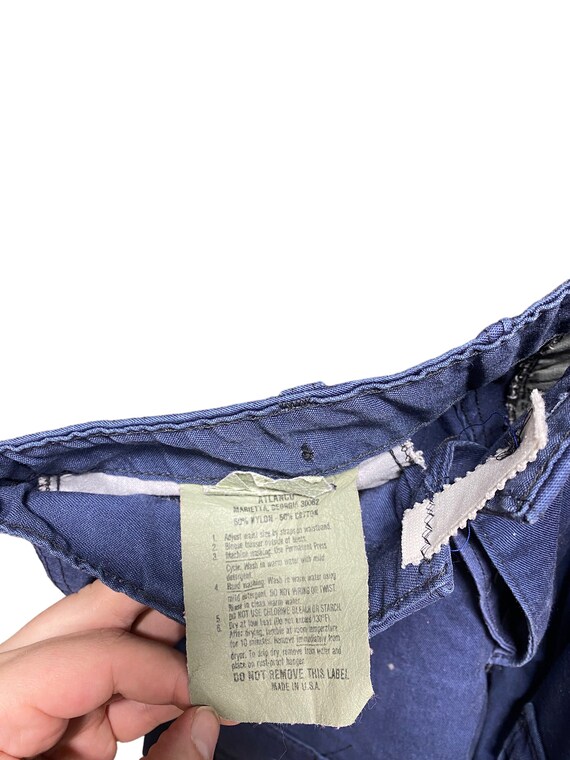 Vintage Military Issue Navy Blue Cargo Pants Size 27x Gem 