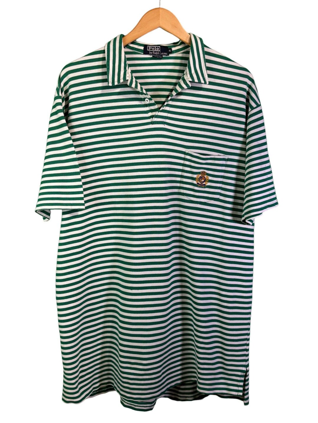 Vintage Polo Ralph Lauren Striped Cookie Polo Made in USA Size XL - Etsy