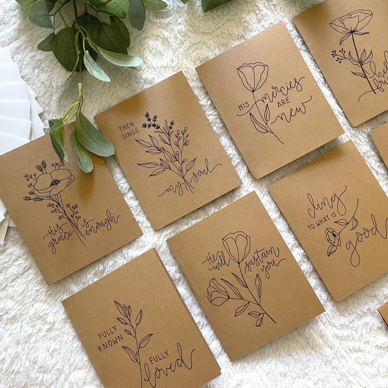 Hand Lettered Card - Etsy