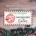 Instant Download Christmas Gift Label PDF Personalized | Etsy