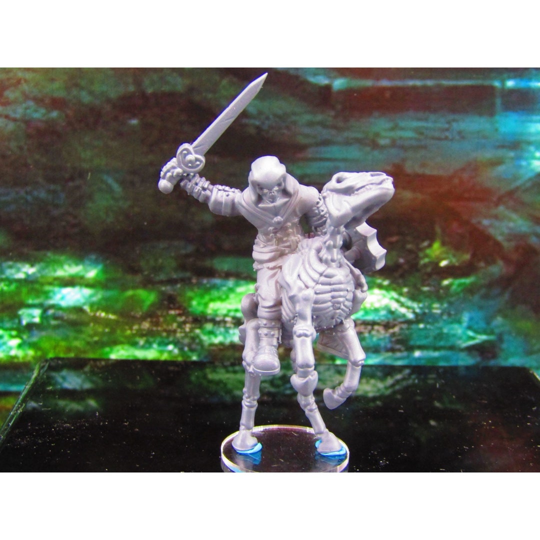 Mounted Skeleton Horse Rider Cavalry C Mini Miniature Model Character ...