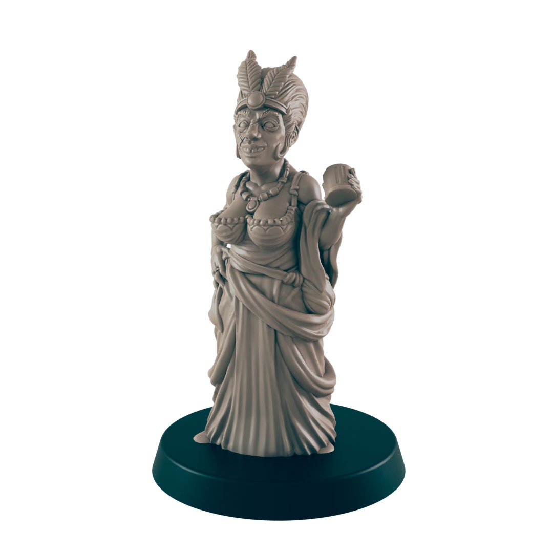 Human Mini Noble Royalty Female Townsfolk NPC Figure Dnd Wargaming Mini ...