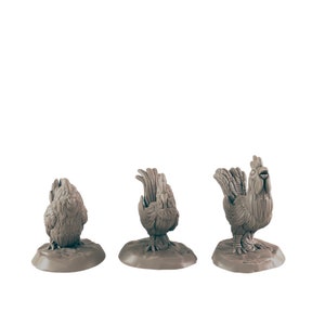 Chickens Mini Farm Animals Dungeons and Dragons NPC Figure Pathfinder ...
