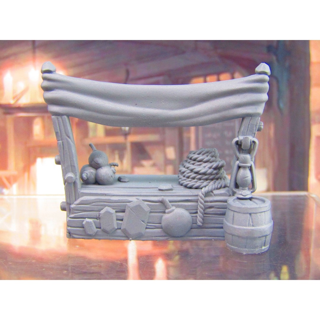Roadside Trading Booth Shop Stand Scatter Terrain Scenery Tabletop ...