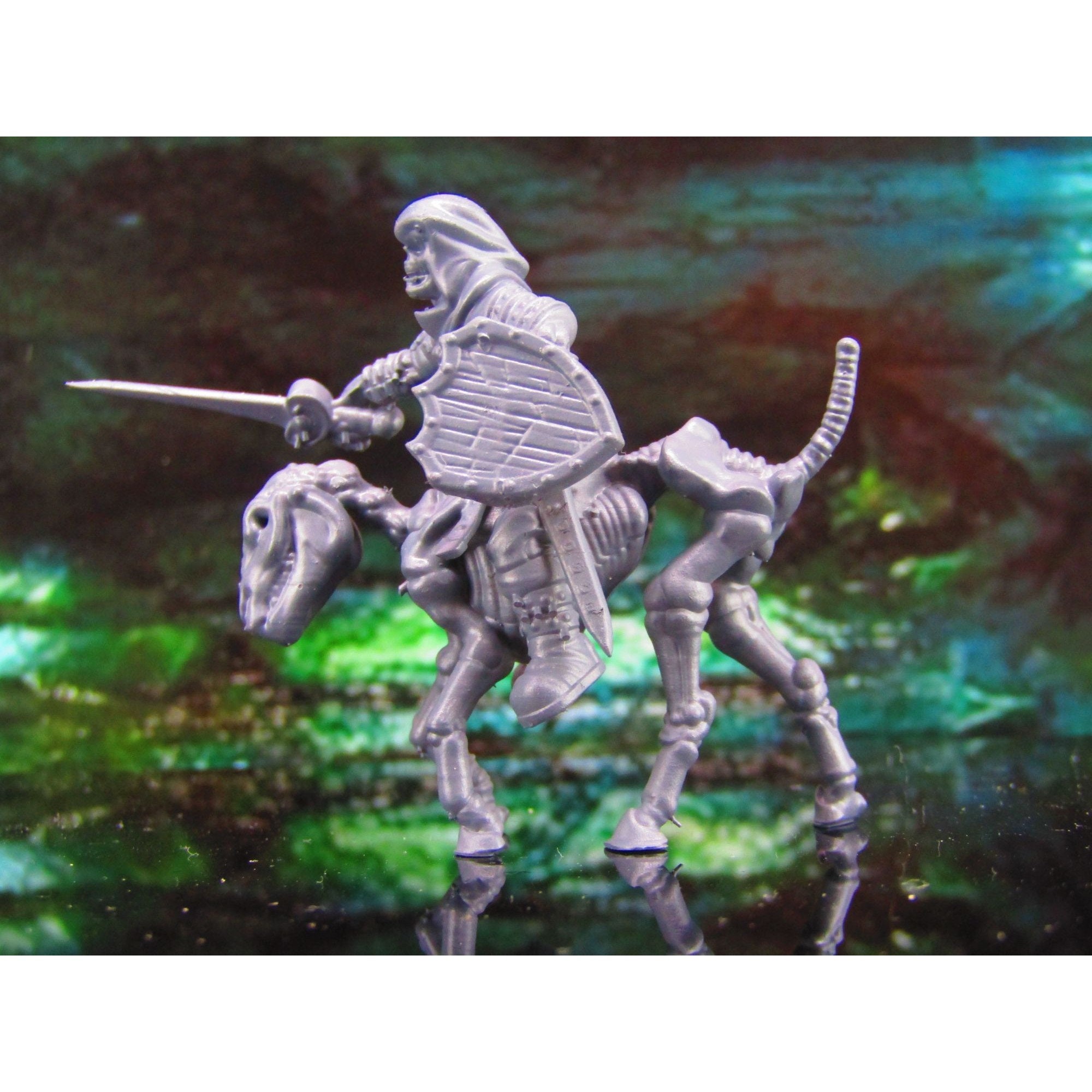 Mounted Skeleton Horse Rider Cavalry B Mini Miniature Model | Etsy