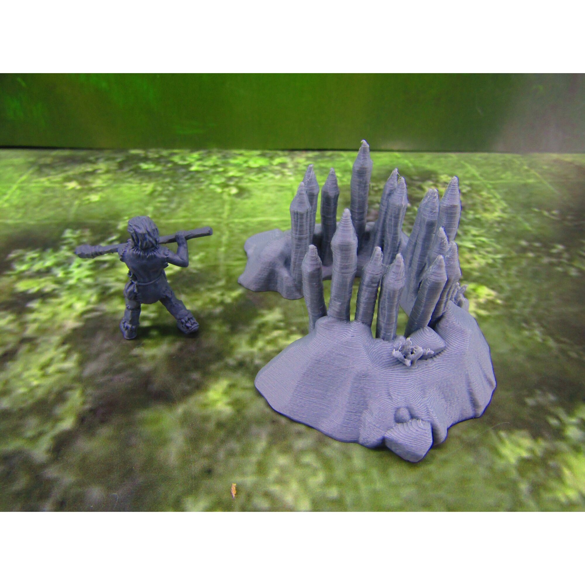 Tribal Prehistoric Caveman Hunter & Spike Trap Set Scatter Terrain ...