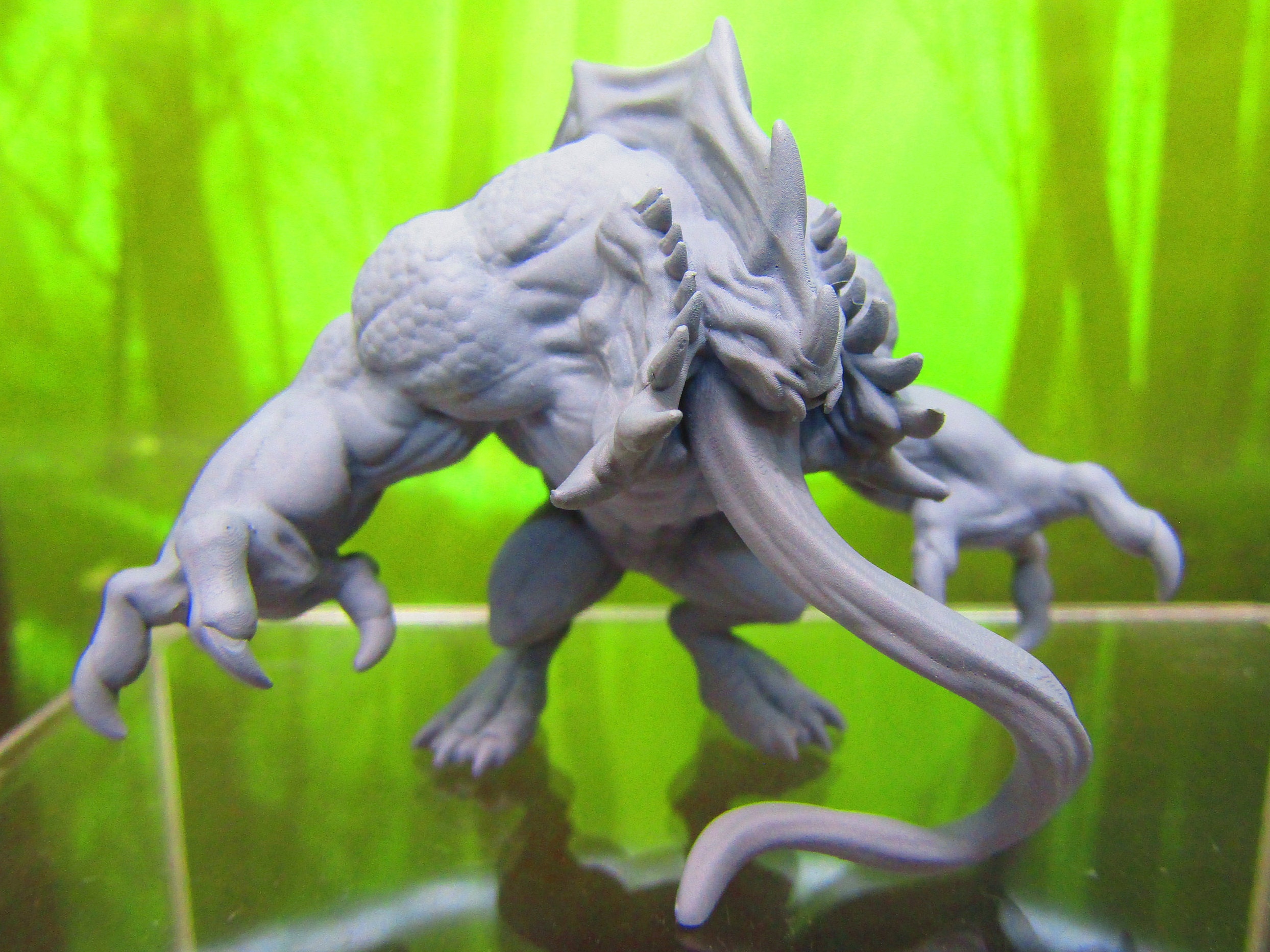 Reptilian River Lake Stalker Monster Mini Miniature 3D Printed | Etsy