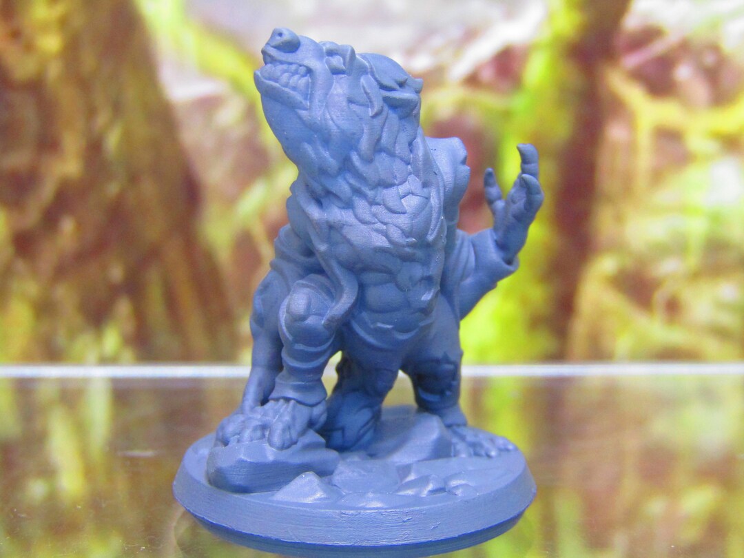 Wolfman Werewolf in Ragged Clothes Mini Miniature Figure 3D Printed ...