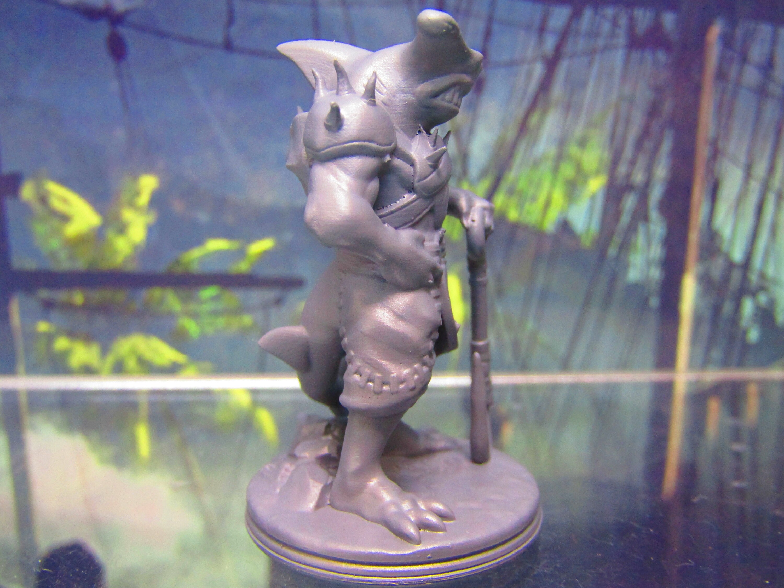Sharkman Hammerhead Pirate W/ Hook Sword Mini Miniature Figure 3D ...