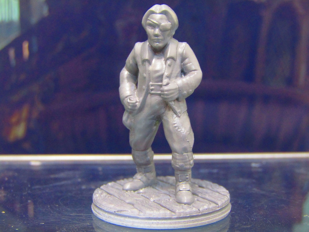 Snazzy Human Pirate Crewman W/ Eyepatch Mini Miniature Figure 3D ...