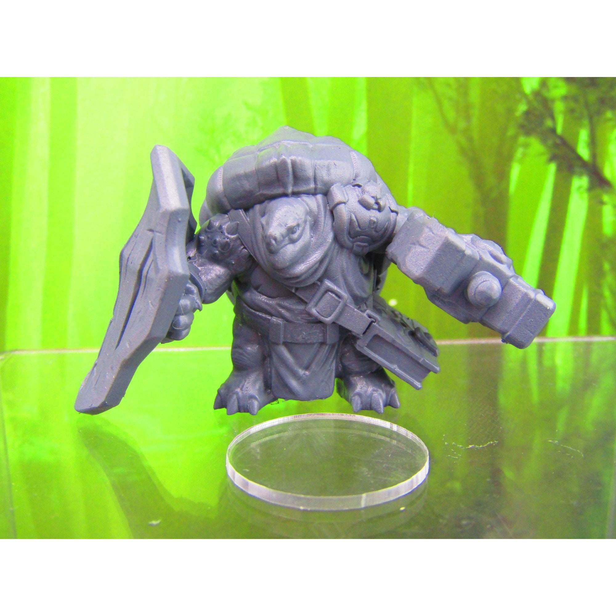 Tortle Cleric Holy Warrior Turtle Man Race Mini Miniature - Etsy