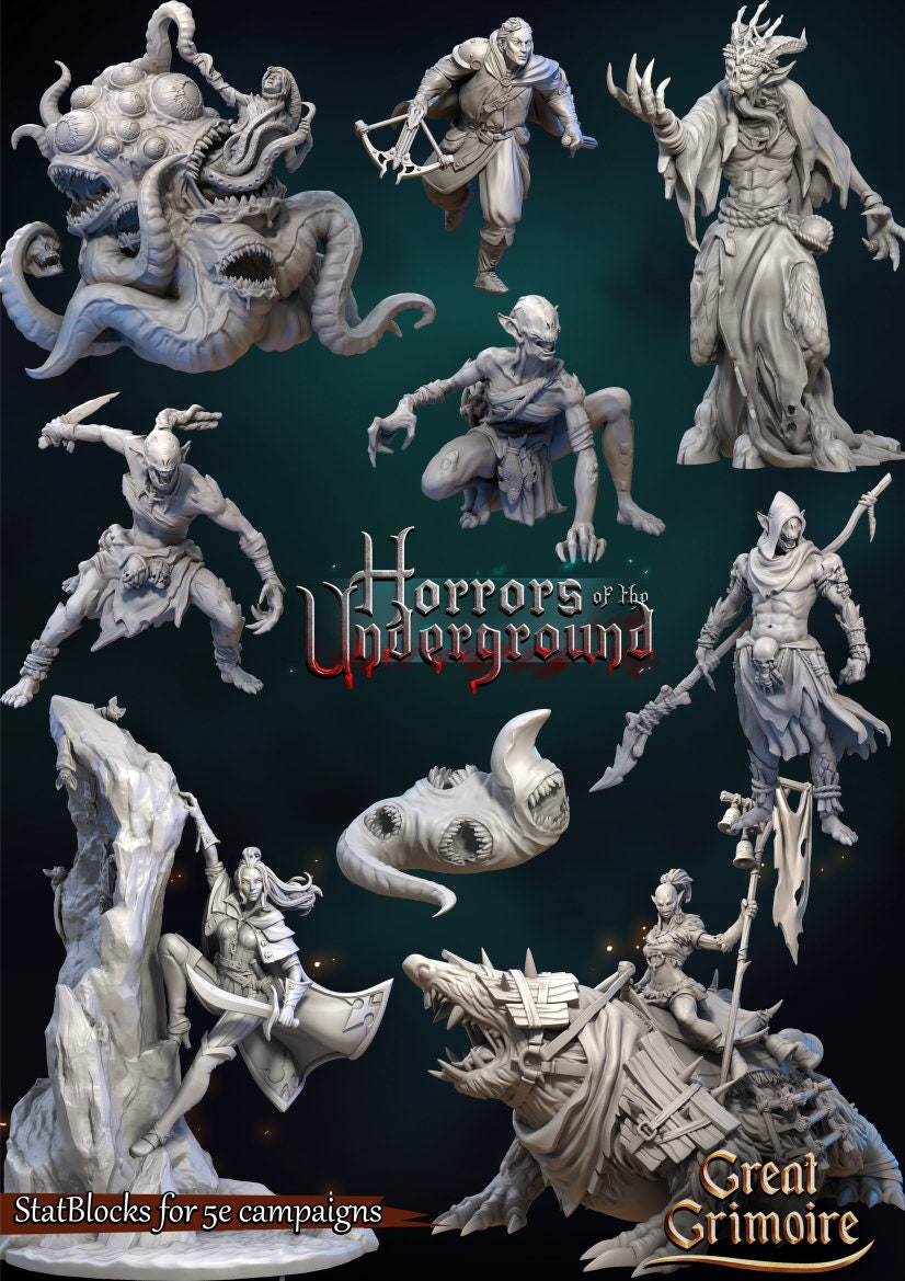 Eyeless Wizard Mini Miniature Model Character Figure 28mm/32mm Scale ...
