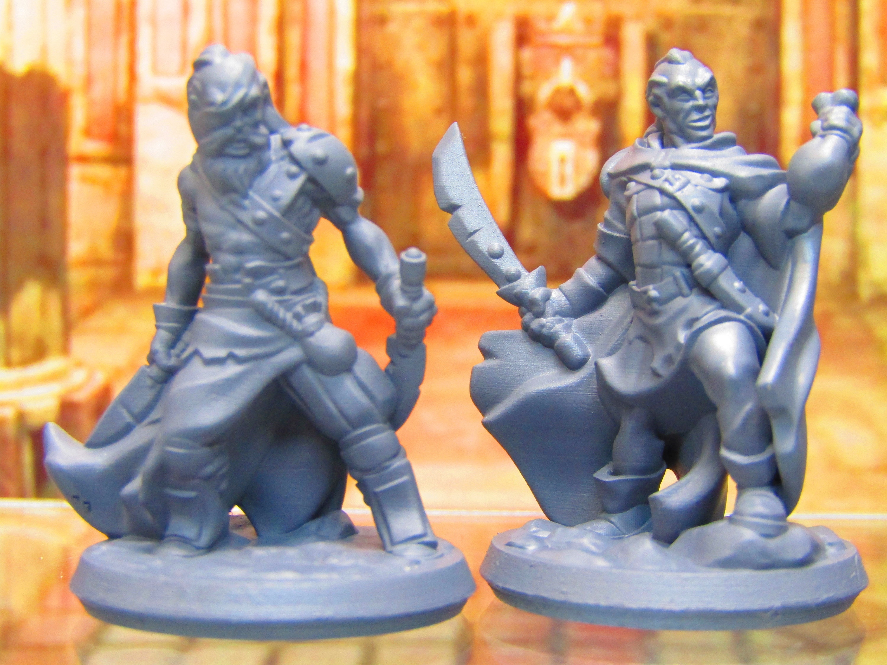 Human Bandit Rogue Mercenary Pair Mini Miniature Figure 3D Printed ...