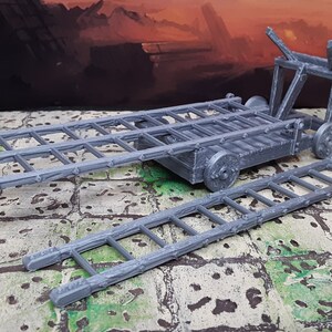 Siege Ladders Scale Castle Wall 28mm Scale Scatter Terrain 3D Printed ...
