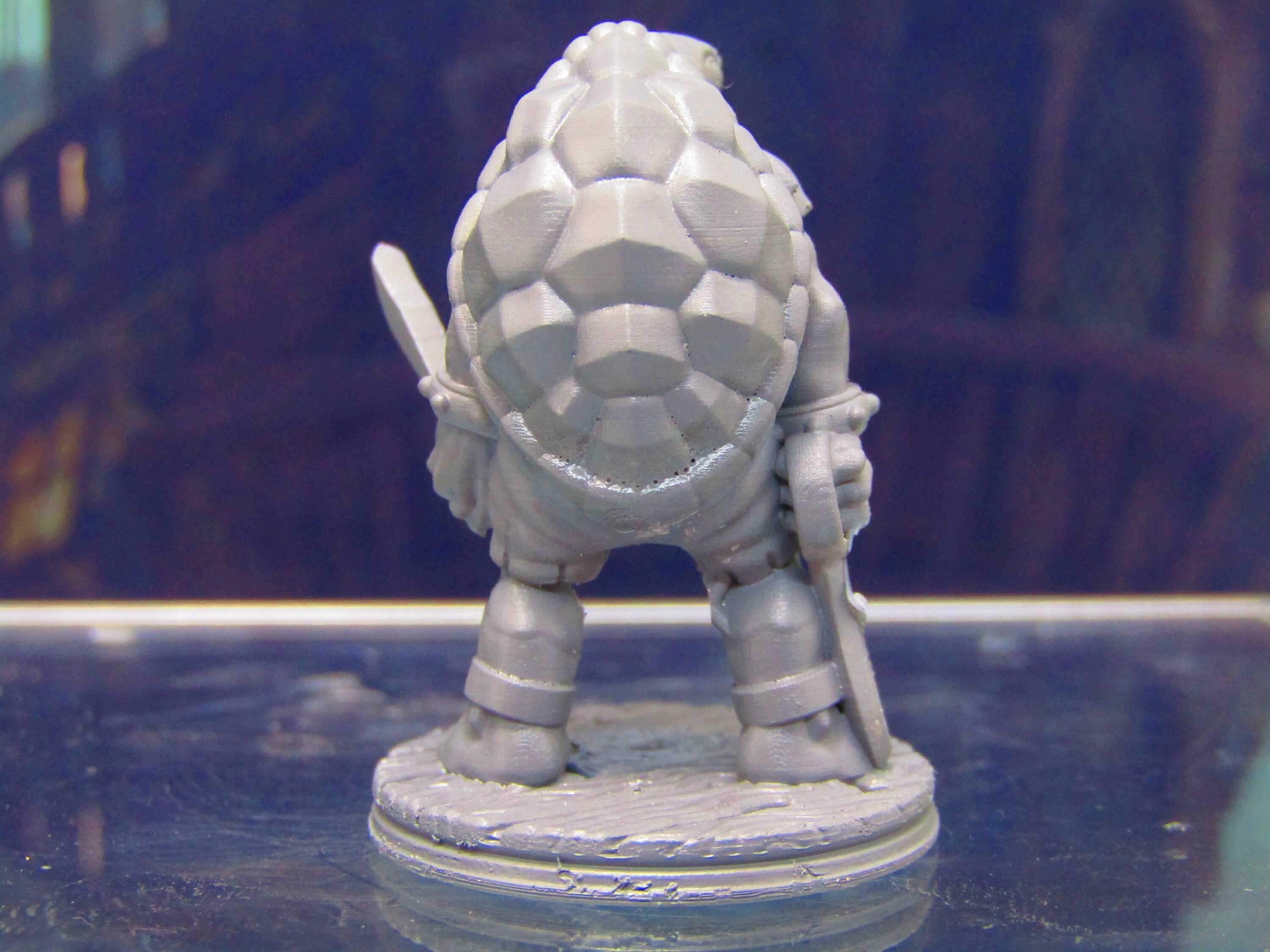 Tortle Pirate Dual Wielding Mini Miniature Figure 3D Printed Model 28 ...