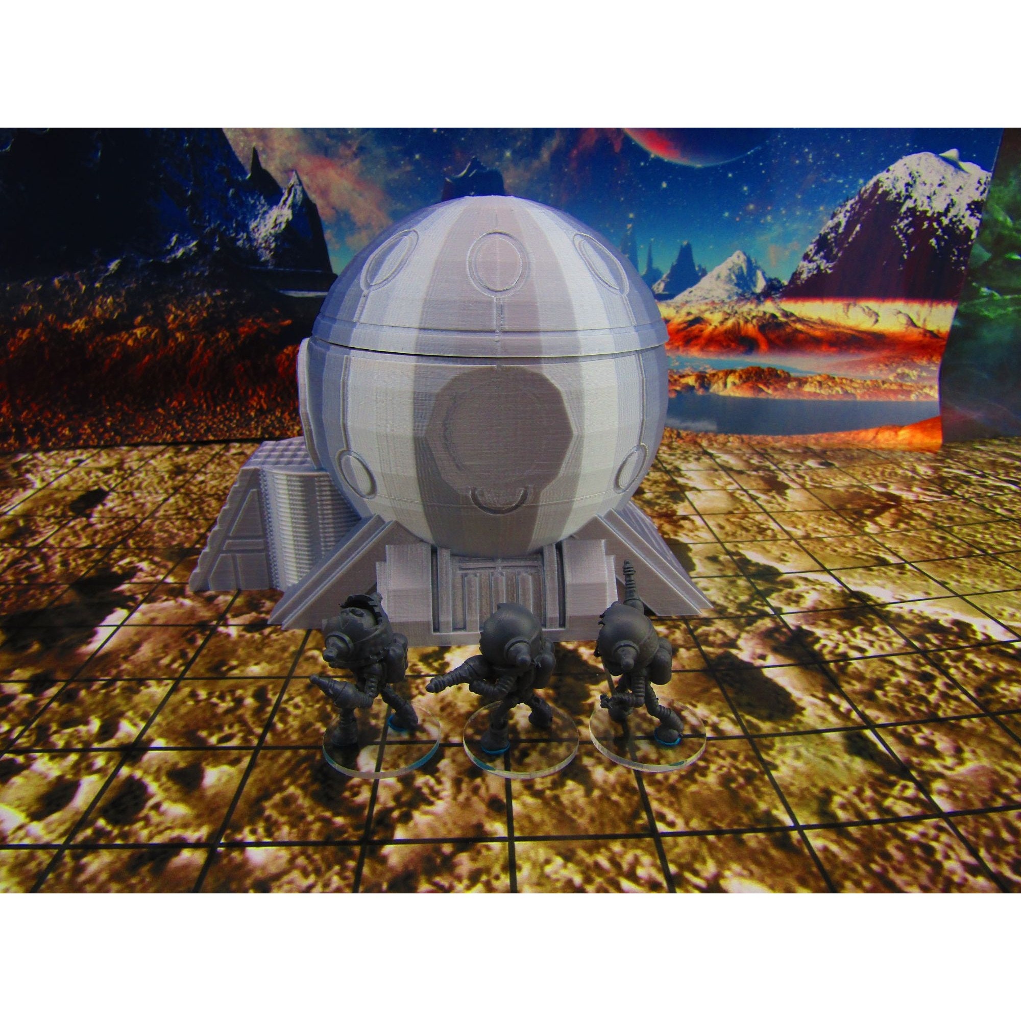 Alien Spaceship & Skeletal Zeta Alien Scatter Terrain Scenery | Etsy