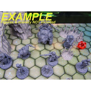 Cavern Cave 24 X 16 1 Hex Grid Paper Battlemat Battlegrid Map for ...