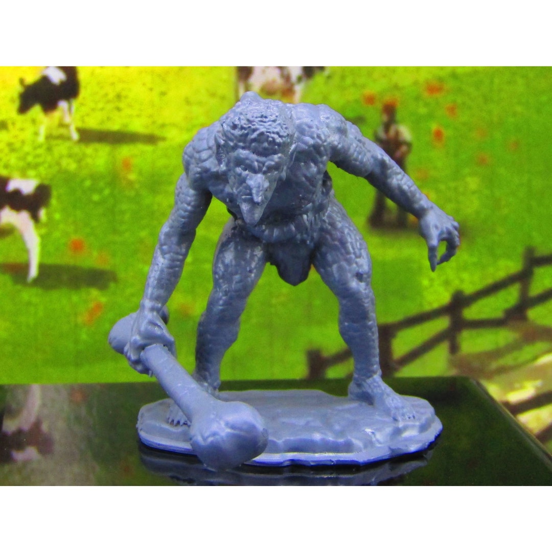 Troll W/ Bone Weapon Monster Encounter Mini Miniature Model Character ...