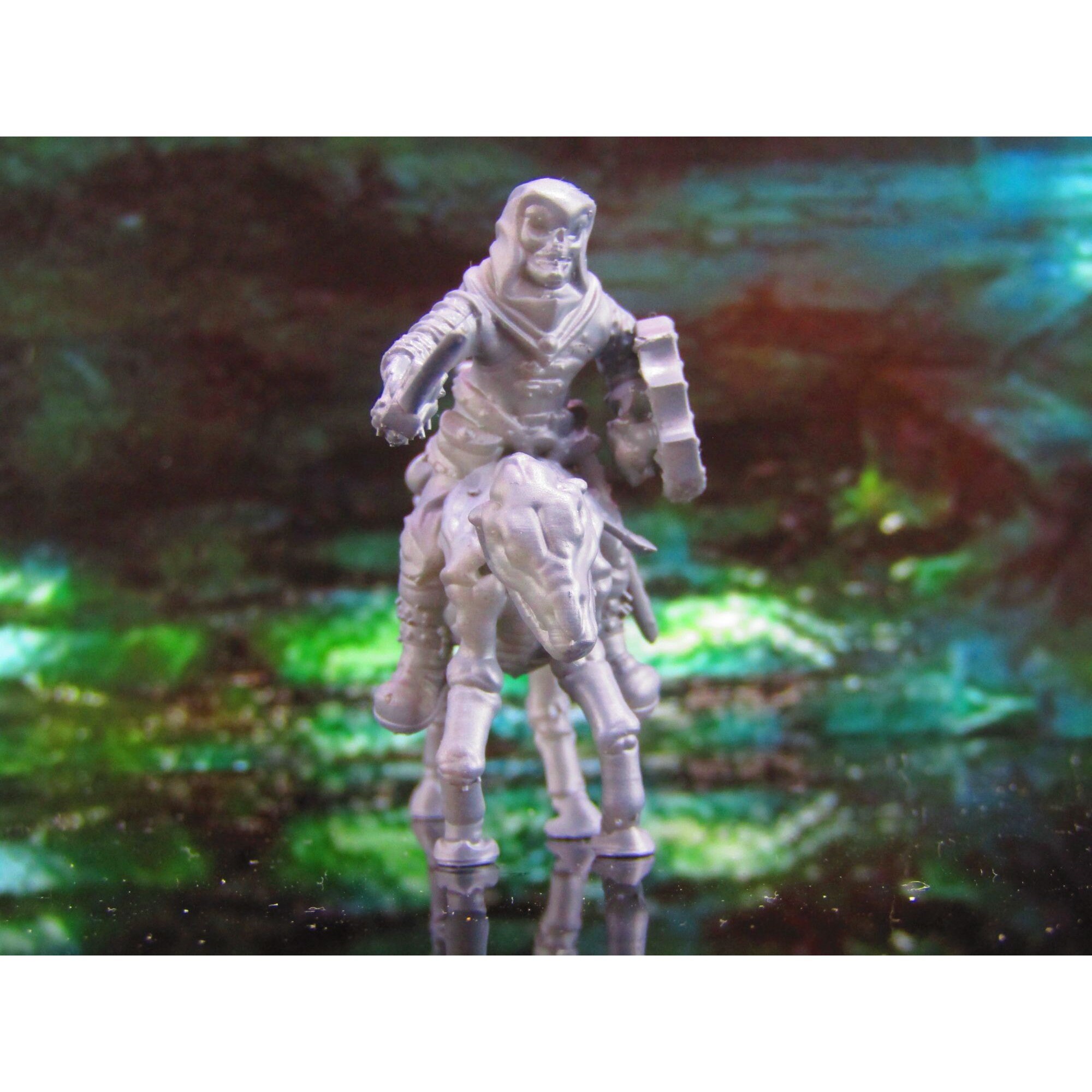 Mounted Skeleton Horse Rider Cavalry B Mini Miniature Model Character ...