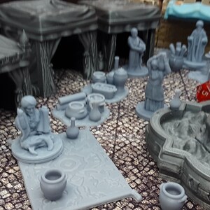 39 Piece Large Street Market Bazaar Set Scatter Terrain Tabletop Gaming ...