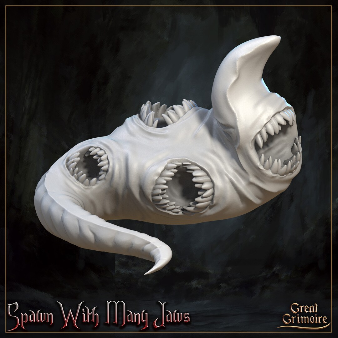 Spawn of the Deep Spawn of Many Jaws Mini Miniature Model Character ...