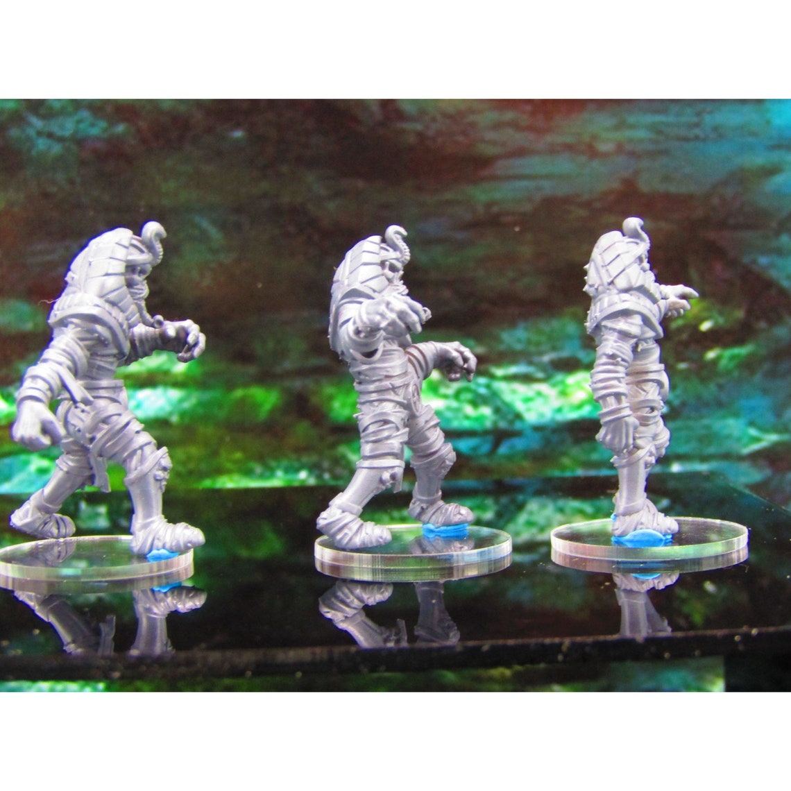 Mummy Pharaoh 3pc Set Mini Miniature Model Character Figure 28mm/32mm ...