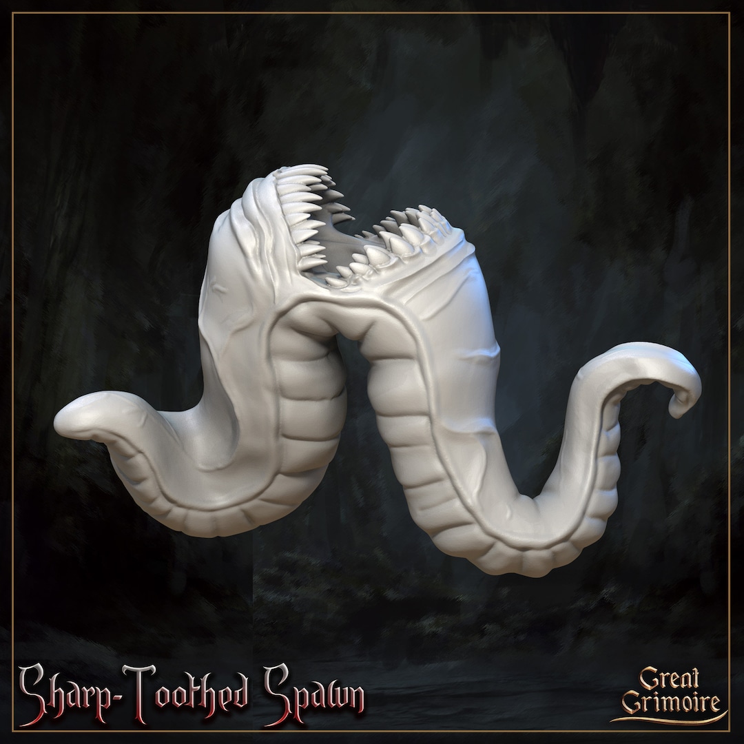 Spawn of the Deep Sharp Toothed Spawn Mini Miniature Model Character ...