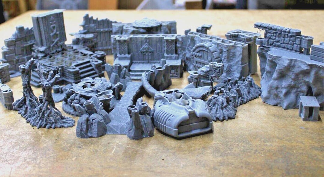 Random 1 Lb. Lot of Factory Rejects Miniature Scenery Terrain ...