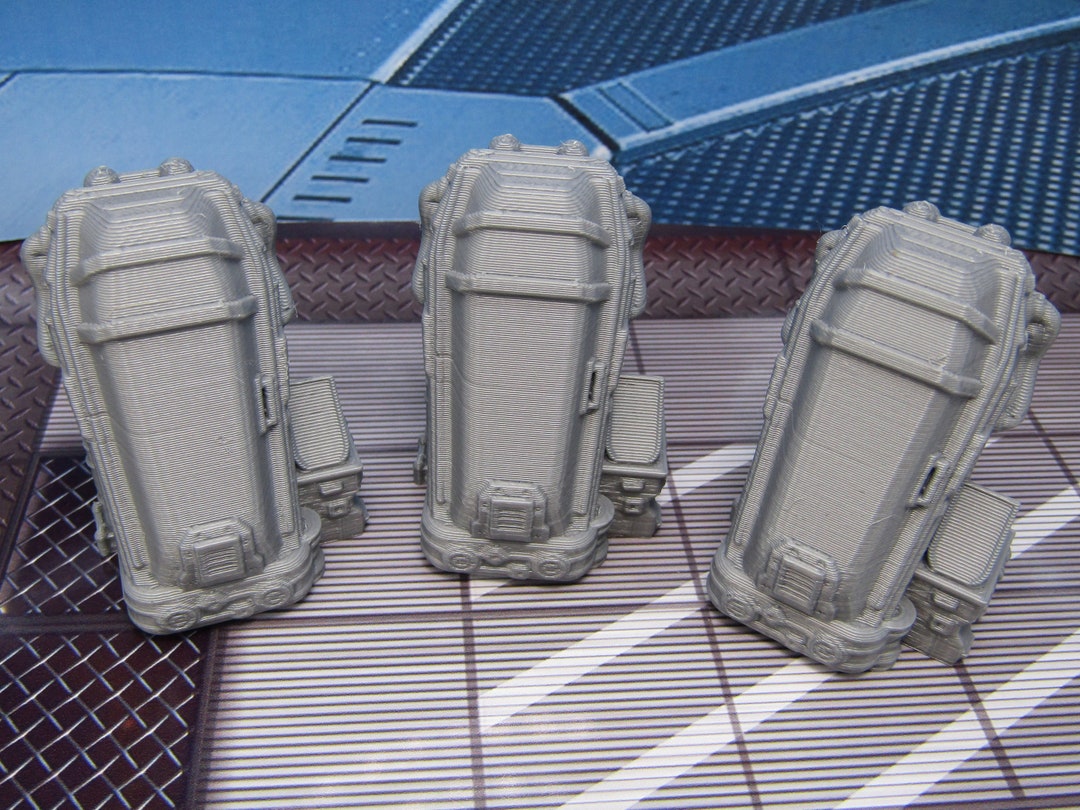 3 Cryopods Freeze Chambers Scatter Terrain Scenery Miniature 3D Printed ...