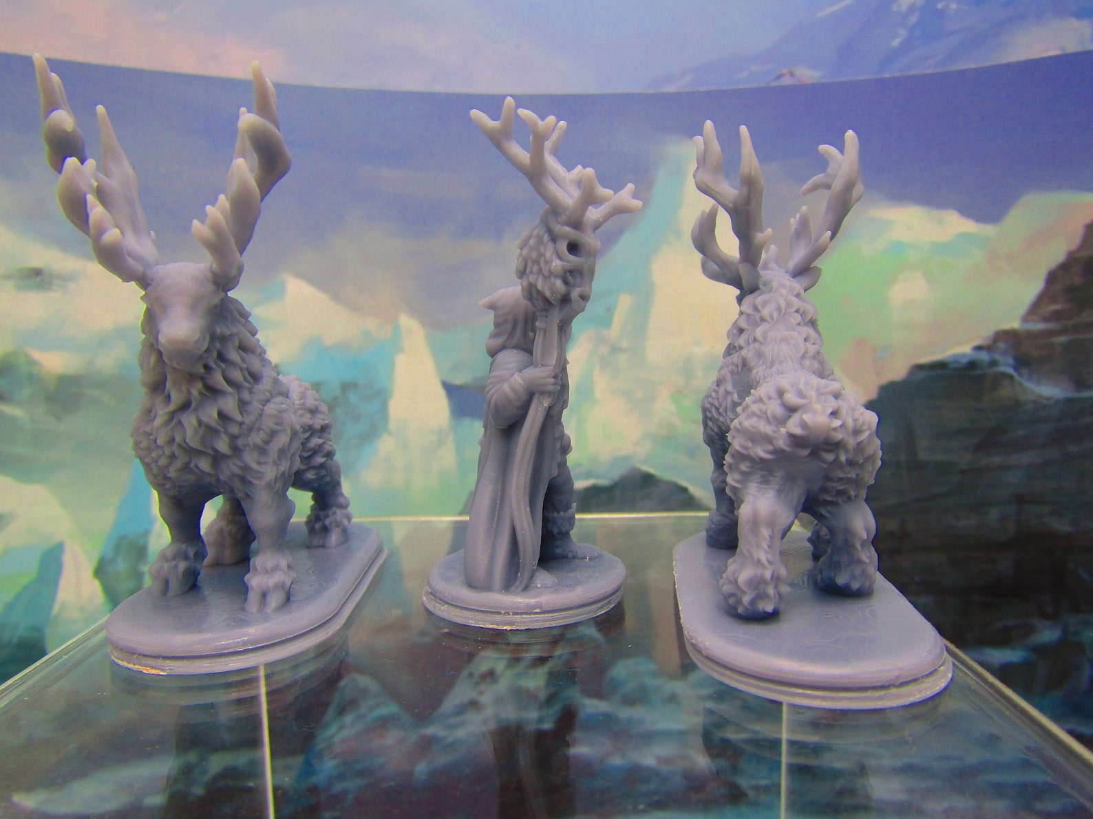 Druid Santa Claus Saint Nick W/ Reindeer Set 28mm Scale Figure | Etsy